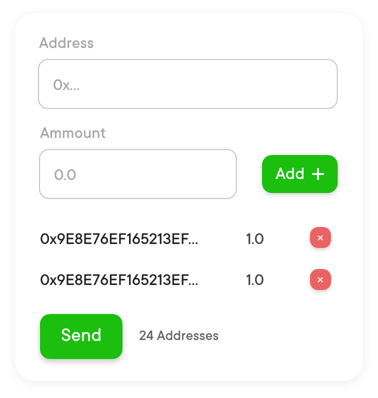 MultiSend - Send ether and tokens to multiple ethereum addresses